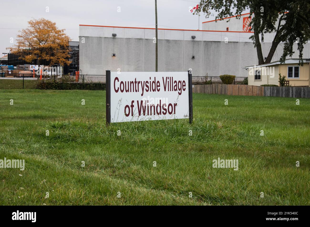 Countryside Village sign on Marlin Street in Windsor, Ontario, Canada ...