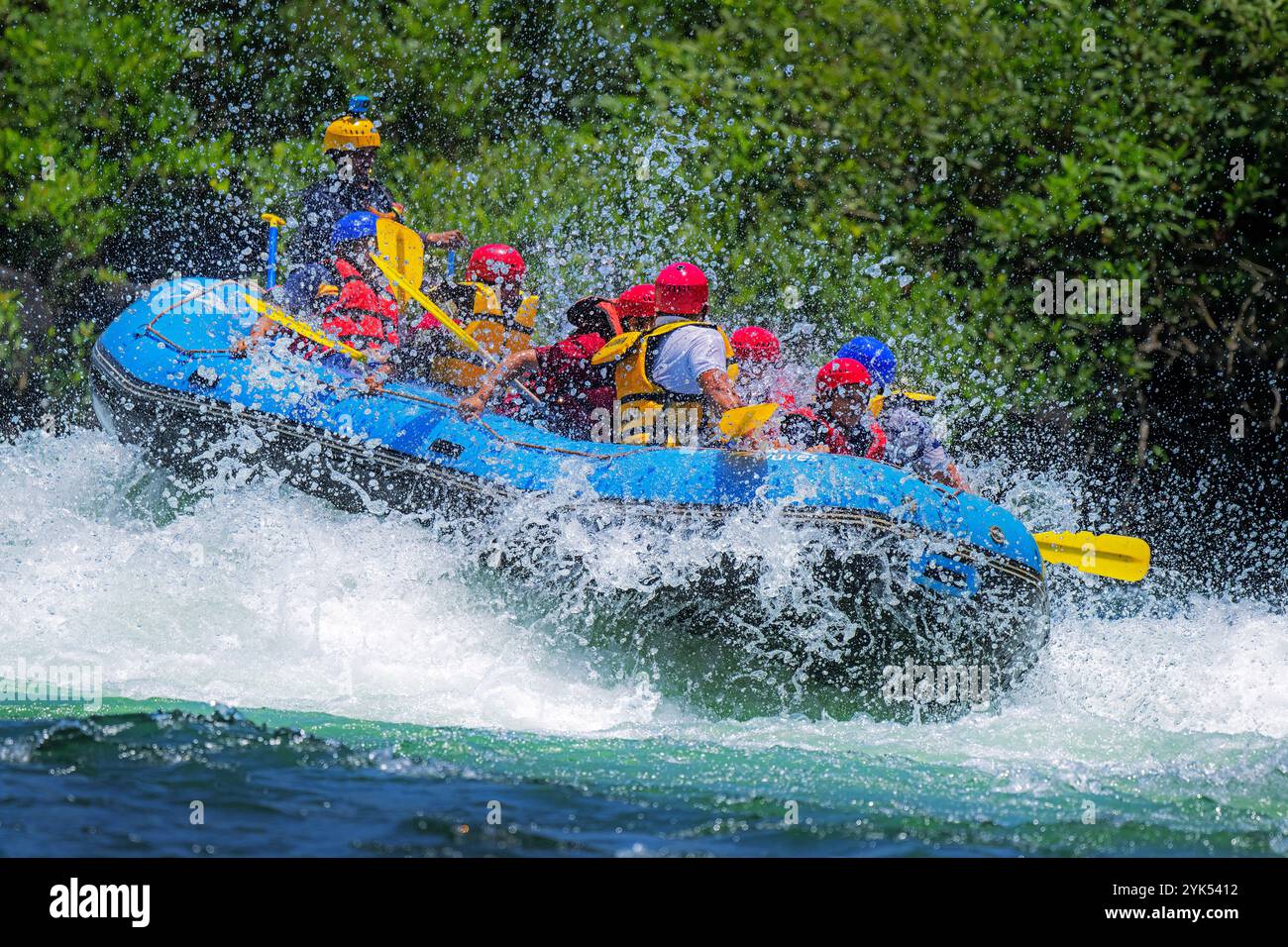 The image of River Rafting in Kali River was taken at Dandeli ...