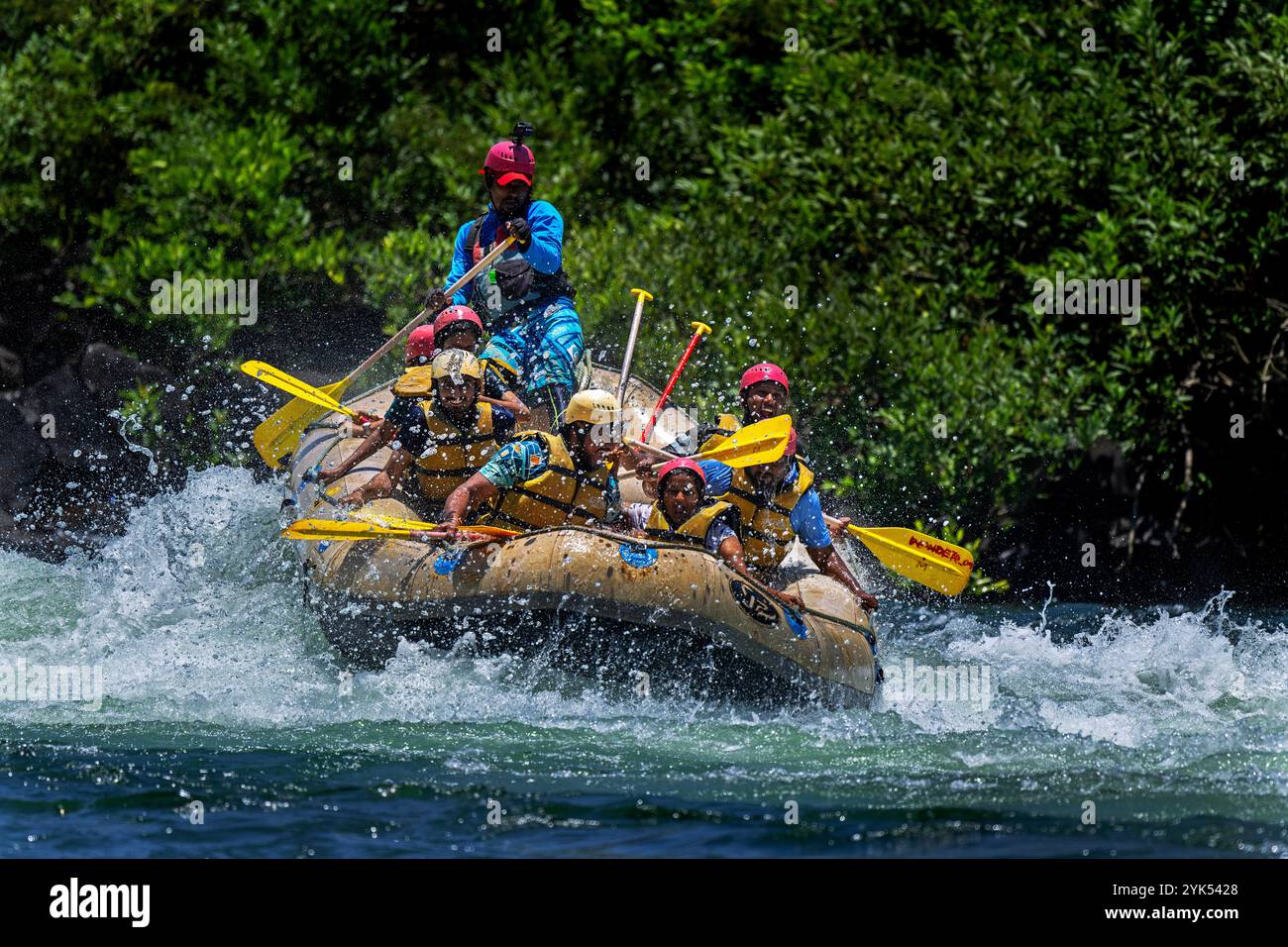 The image of River Rafting in Kali River was taken at Dandeli ...