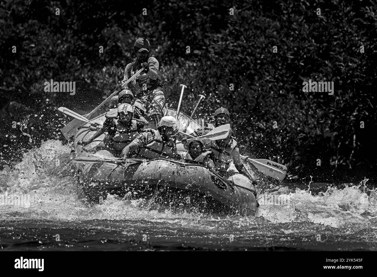 The image of River Rafting in Kali River was taken at Dandeli ...