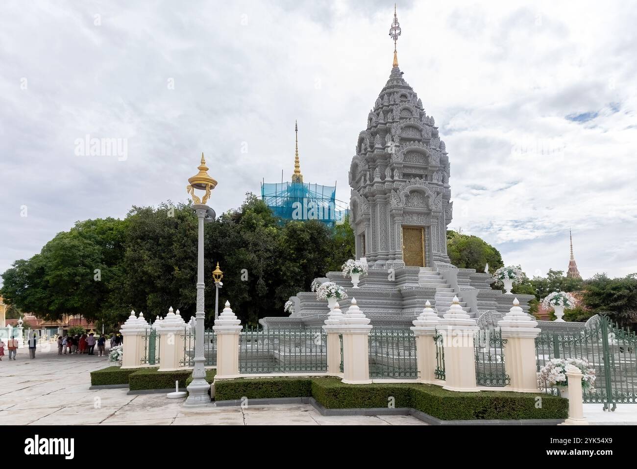 Stupas, temples and palaces located in in the Royal Palace grounds in ...
