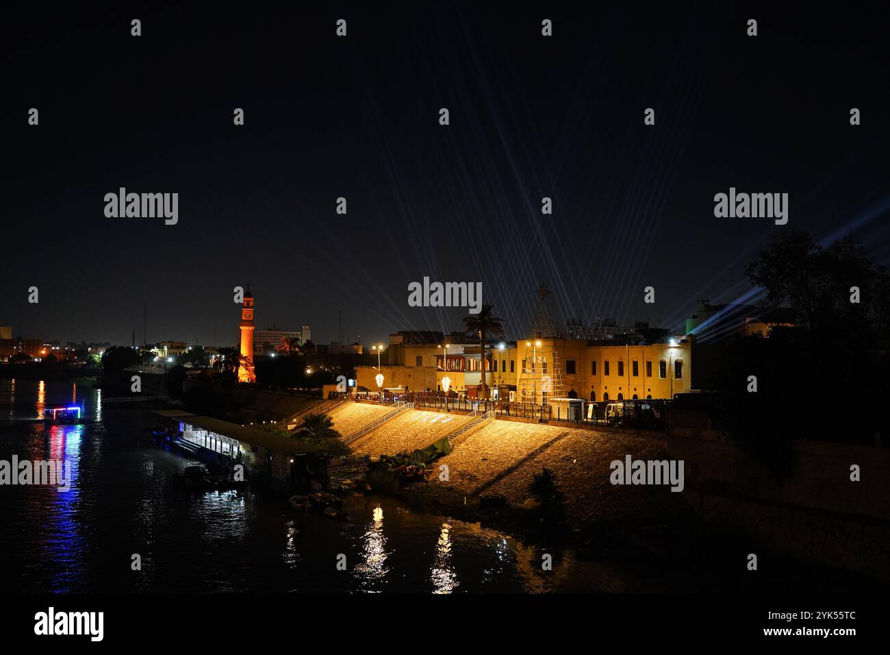 A general view of the old Baghdad during the Baghdad Day Festival ...
