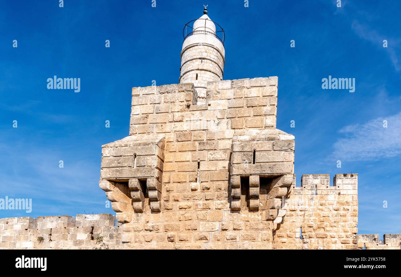King David Tower at Jaffa Gate in Old Town Jerusalem Stock Photo - Alamy