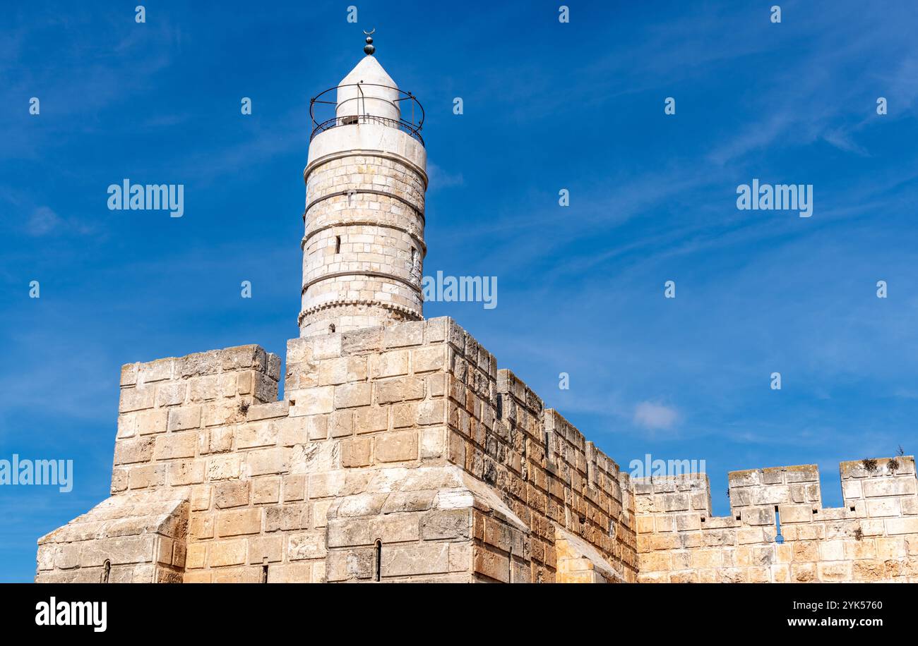 King David Tower at Jaffa Gate in Old Town Jerusalem Stock Photo - Alamy