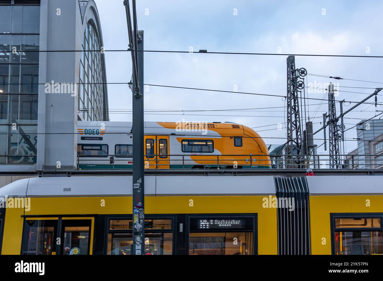 2024 passenger train arriving at a railway station platform hi-res ...