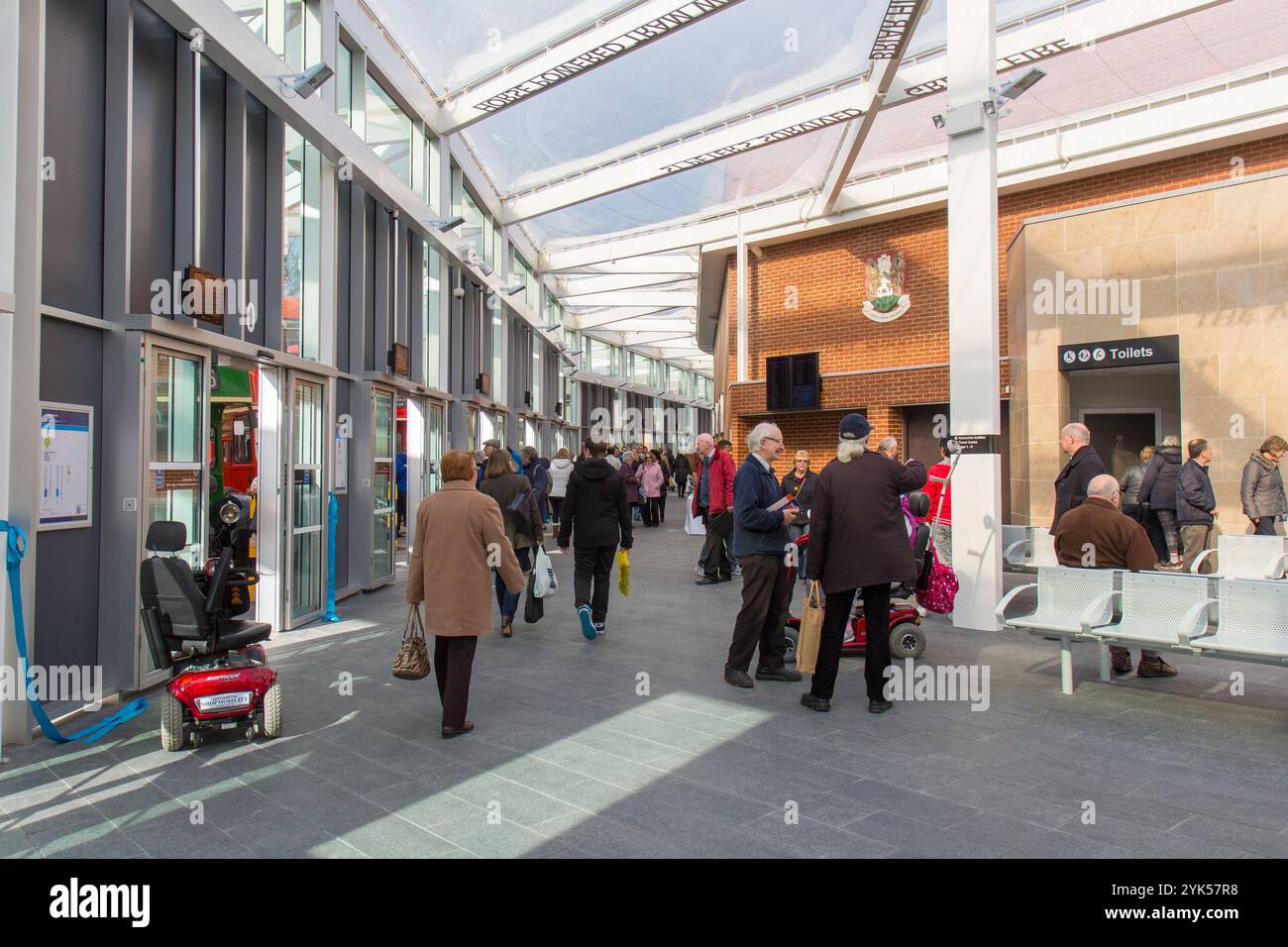 Inside North Gate bus station, Northampton, in 2014 Stock Photo - Alamy