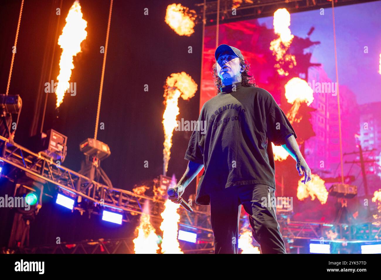 November 14, 2024: Ronnie Radke performs with Falling In Reverse at the ...