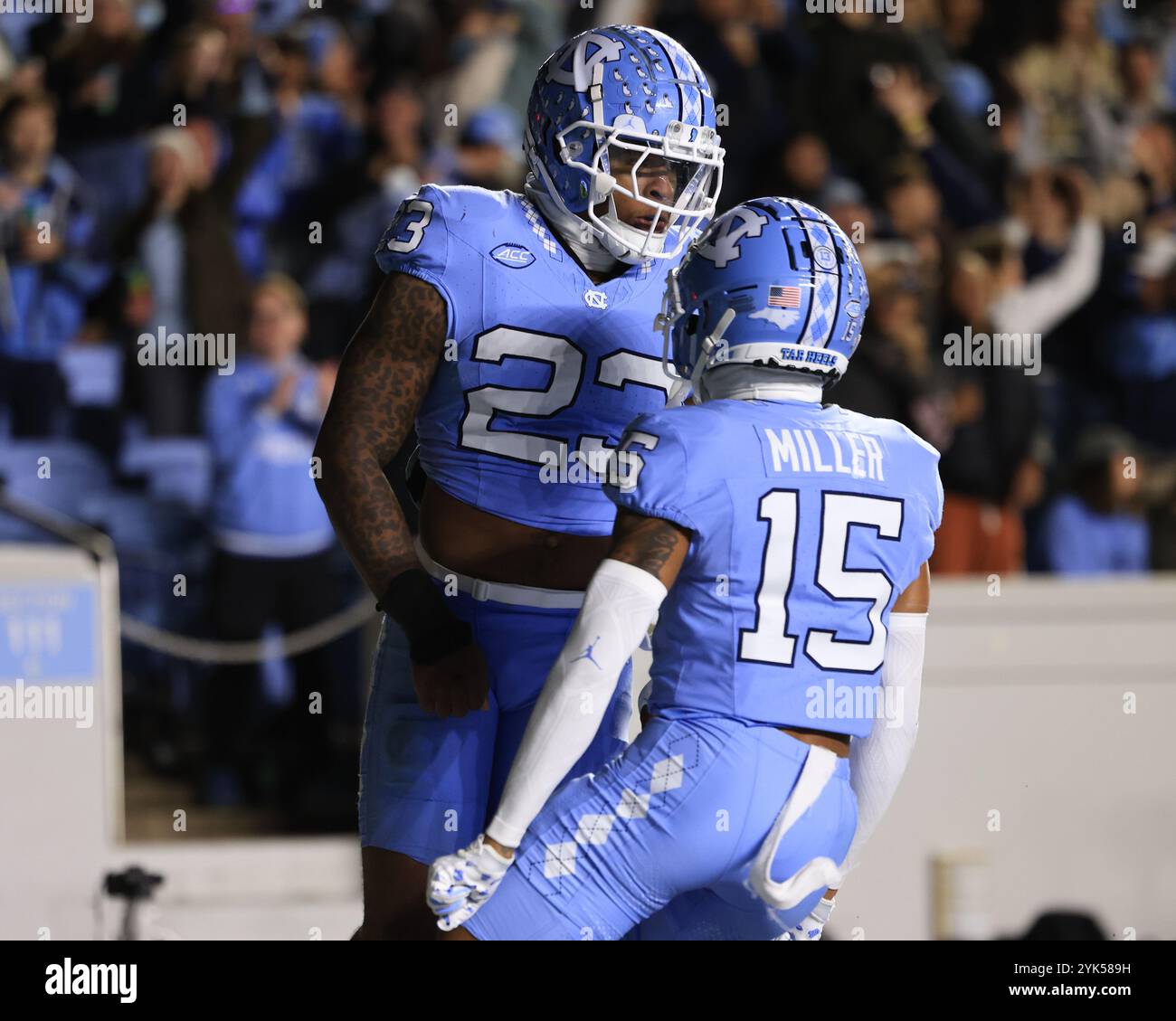 November 16, 2024: North Carolina Tar Heels linebacker Power Echols (23 ...