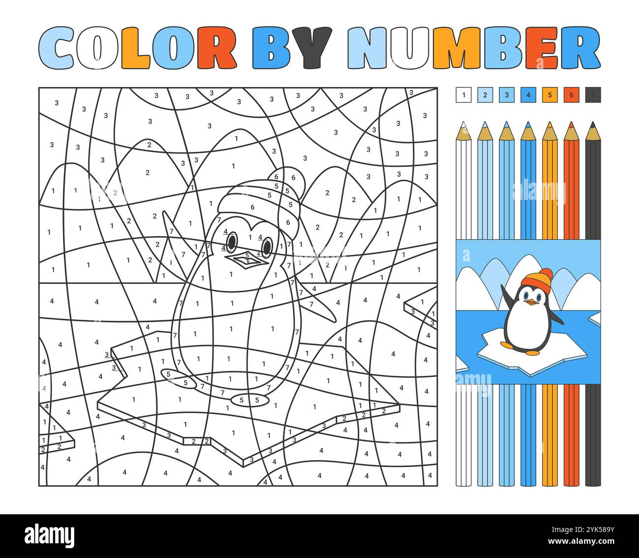 Draw a penguin Stock Vector Images - Alamy