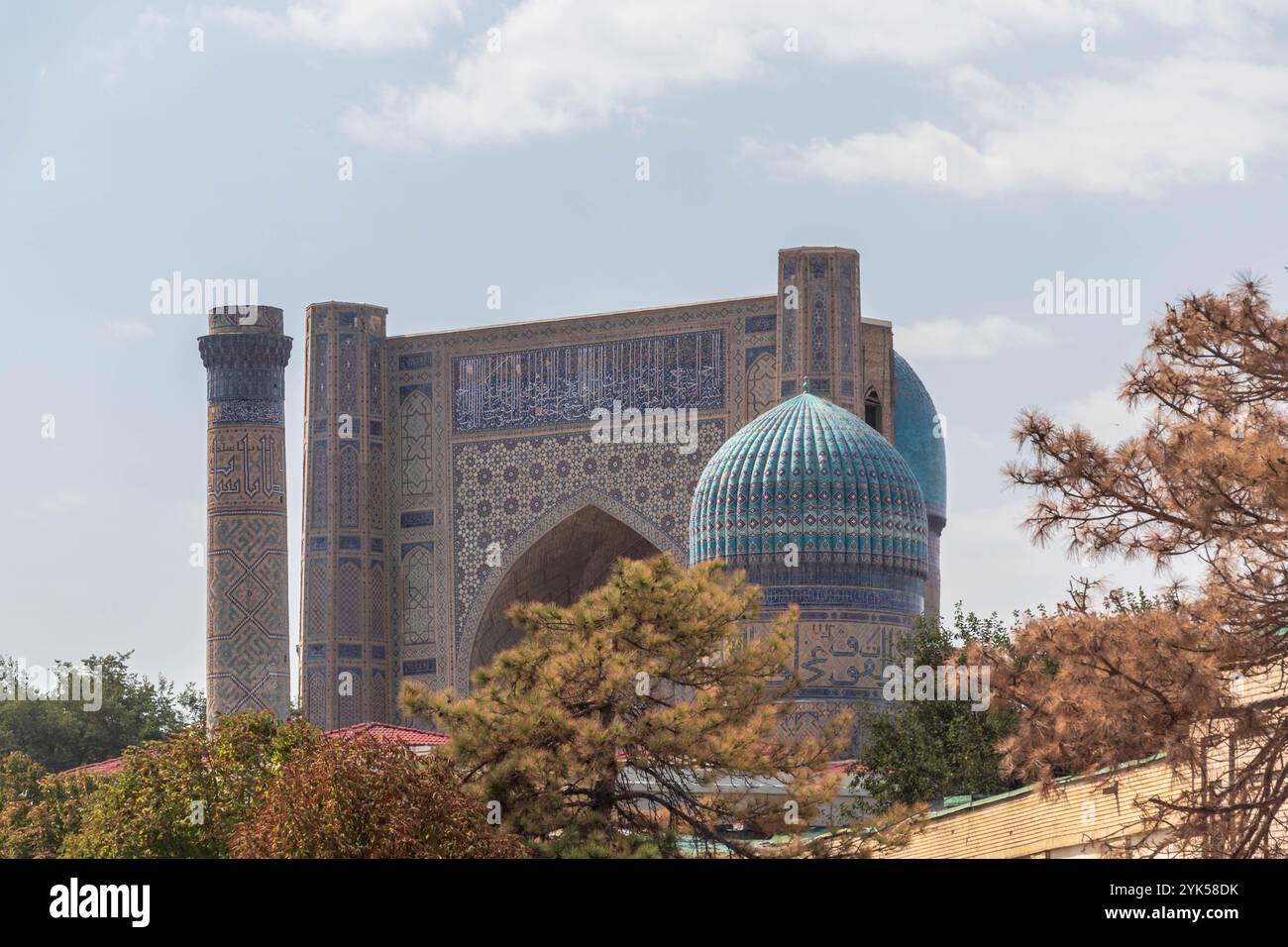 Bibi Khanum Mosque, built by Tamerlane the Great in honor of his chief ...