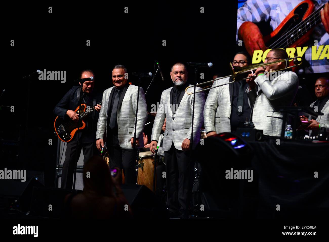 MIAMI, FLORIDA - NOVEMBER 15: Musician Bobby Valentin and his orchestra ...