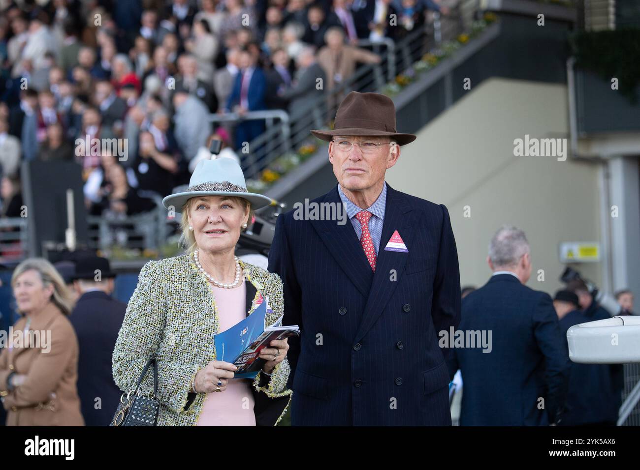 Ascot, Berkshire, UK. 19th October, 2024. Trainer John Gosden and his ...