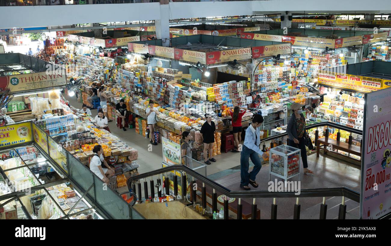 Danang, Vietnam 2024 May 2: the exterior of Han Market in Vietnam. it ...