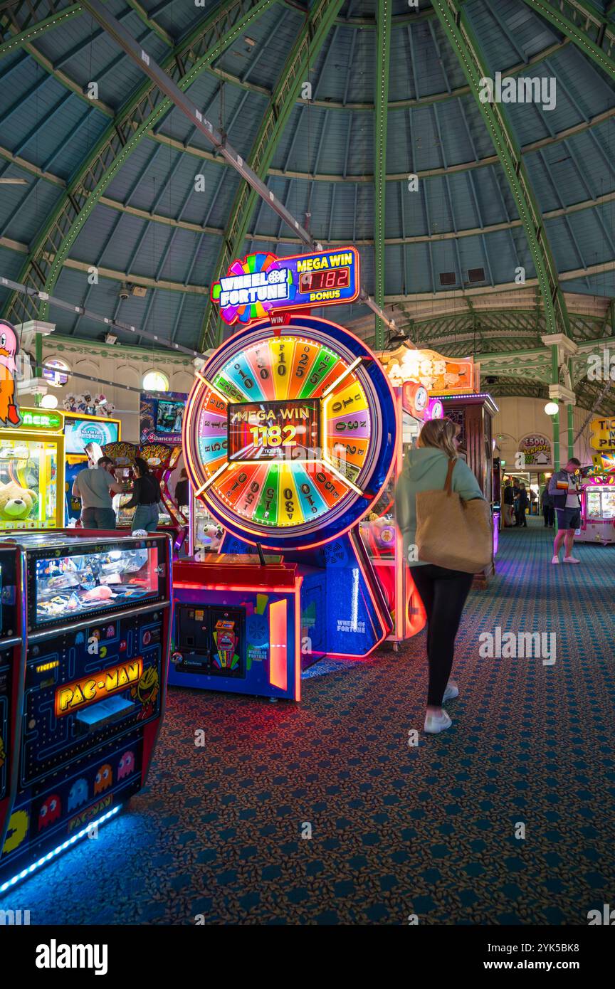 Interior of amusement arcade on Palace Pier Brighton England UK Stock ...