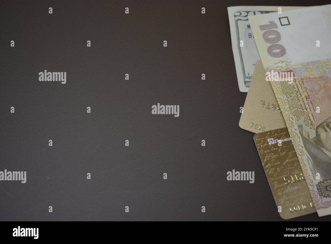 Economics, finance, financial literacy, trade. 20 US dollars, 100 ...