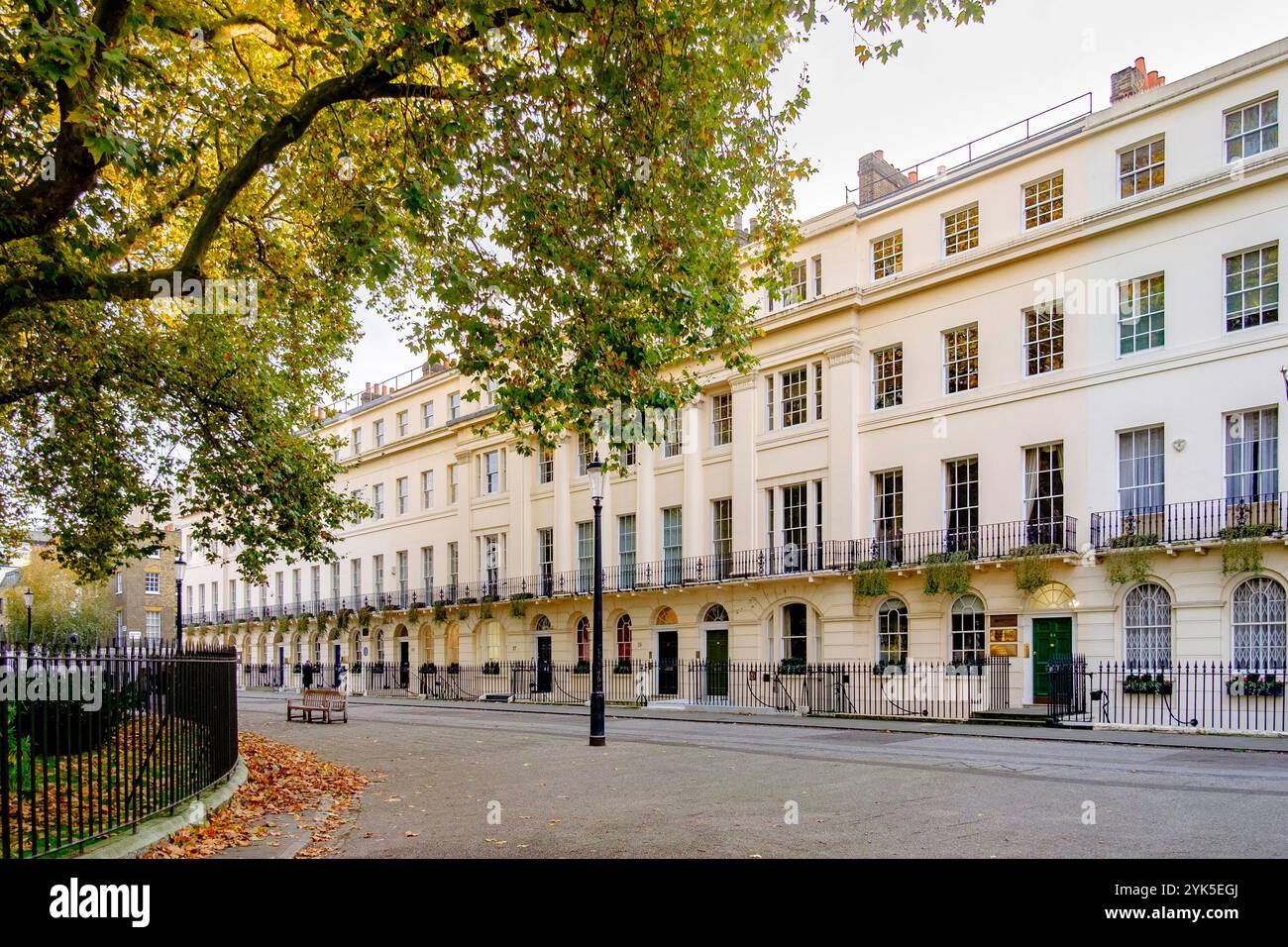 Fitzroy Square, Georgian Terrace houses, London W1, UK Stock Photo - Alamy