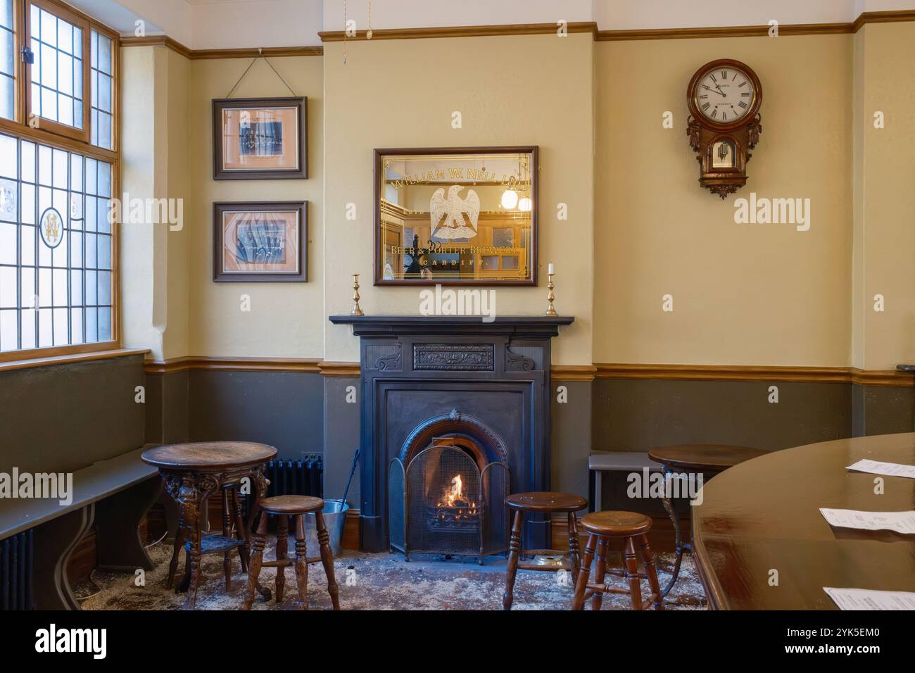 Fireplace in the bar of The Vulcan Hotel, The National Museum of ...