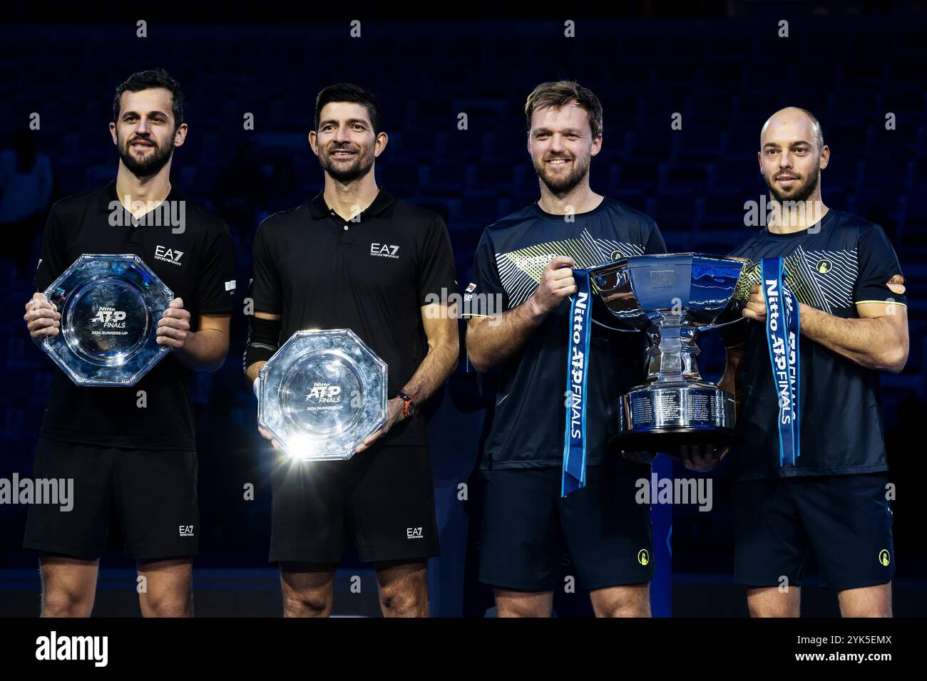 Turin, Italy. 17 November 2024. Kevin Krawietz and Tim Putz of Germany ...