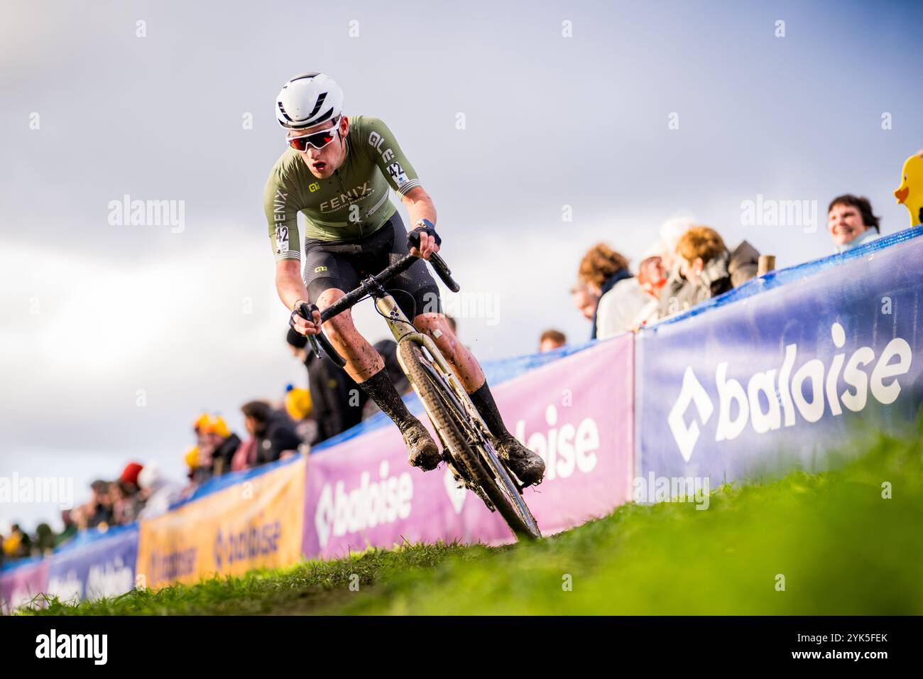 Dutch Ryan Kamp pictured in action during the men elite race of the ...