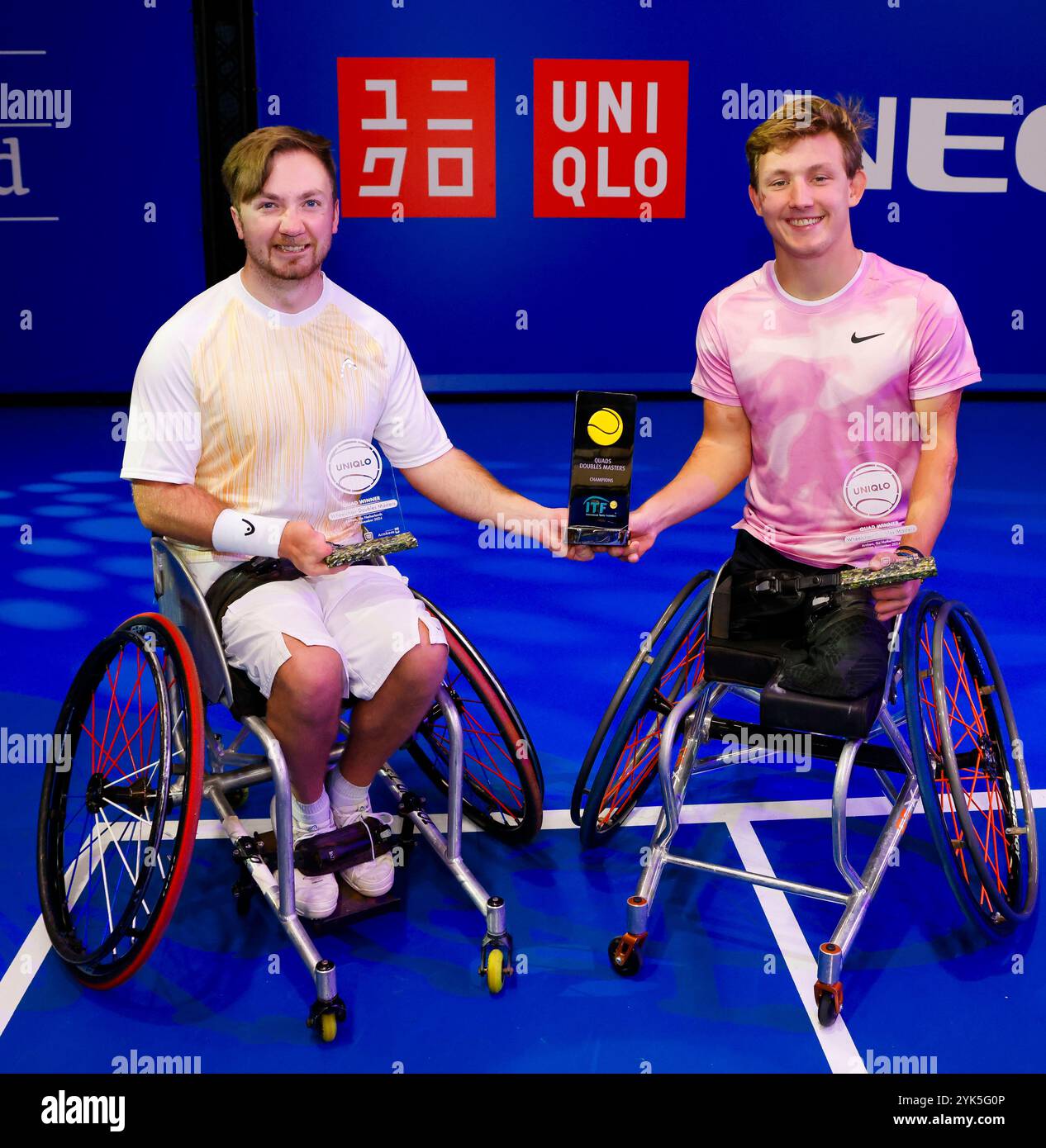 Arnhem, Nov. 16, 2024, Wheelchair tennis Masters 2024. Sam Schroder ...