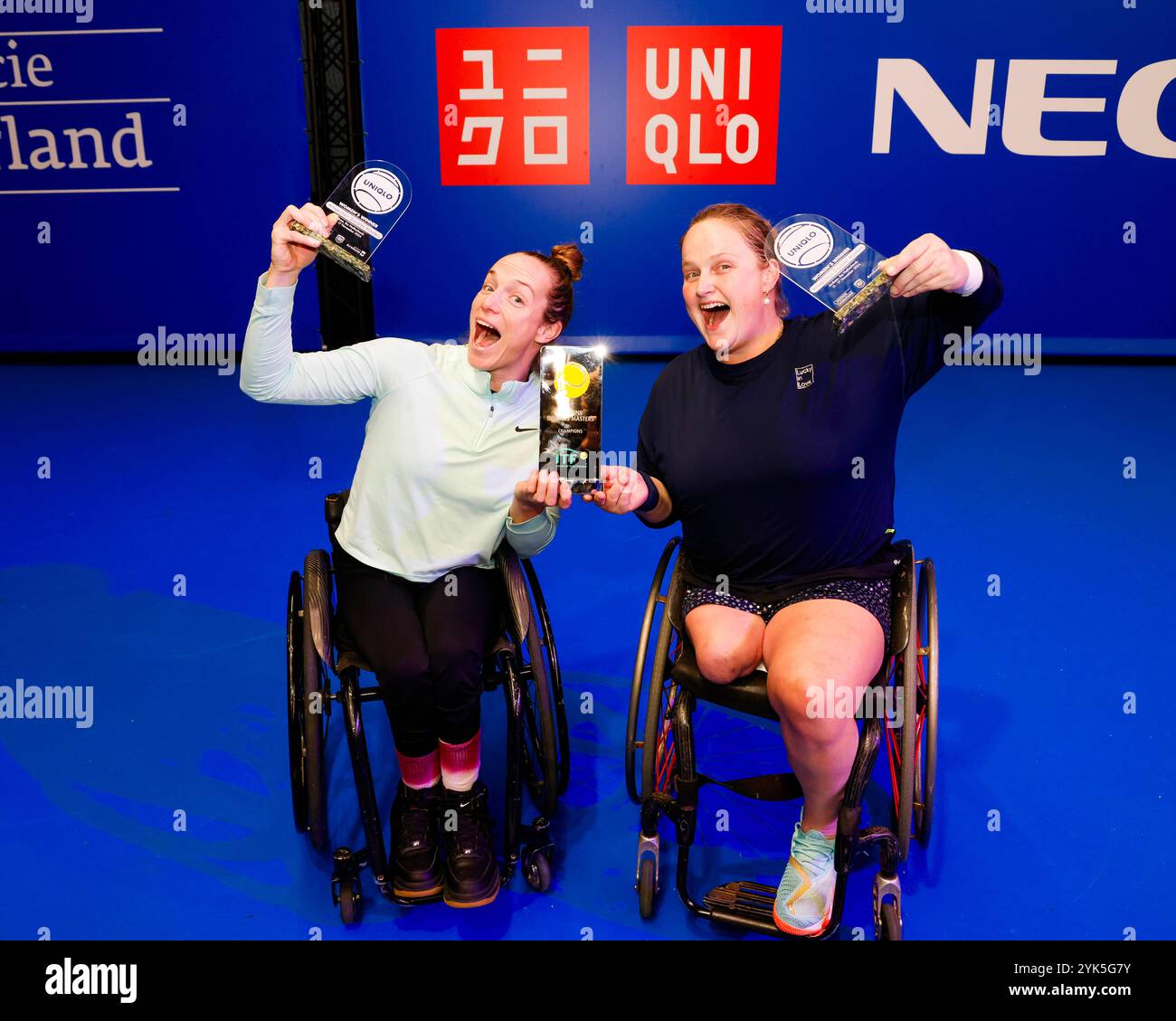 Arnhem, Nov. 16, 2024, Wheelchair tennis Masters 2024. Aniek van Koot ...