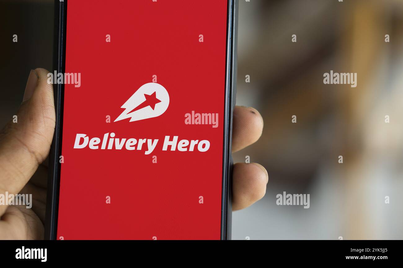 Delivery hero logo hi-res stock photography and images - Alamy