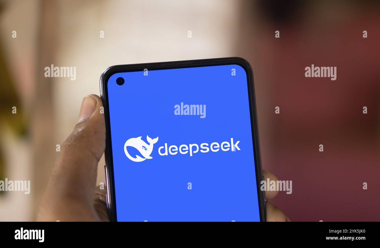Deepseek Ai logo is displayed on smartphone Stock Photo - Alamy
