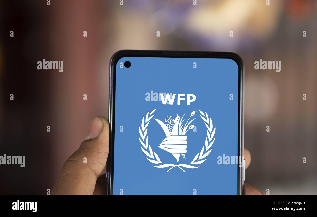 World Food Programme (WFP) logo is displayed on smartphone Stock Photo ...