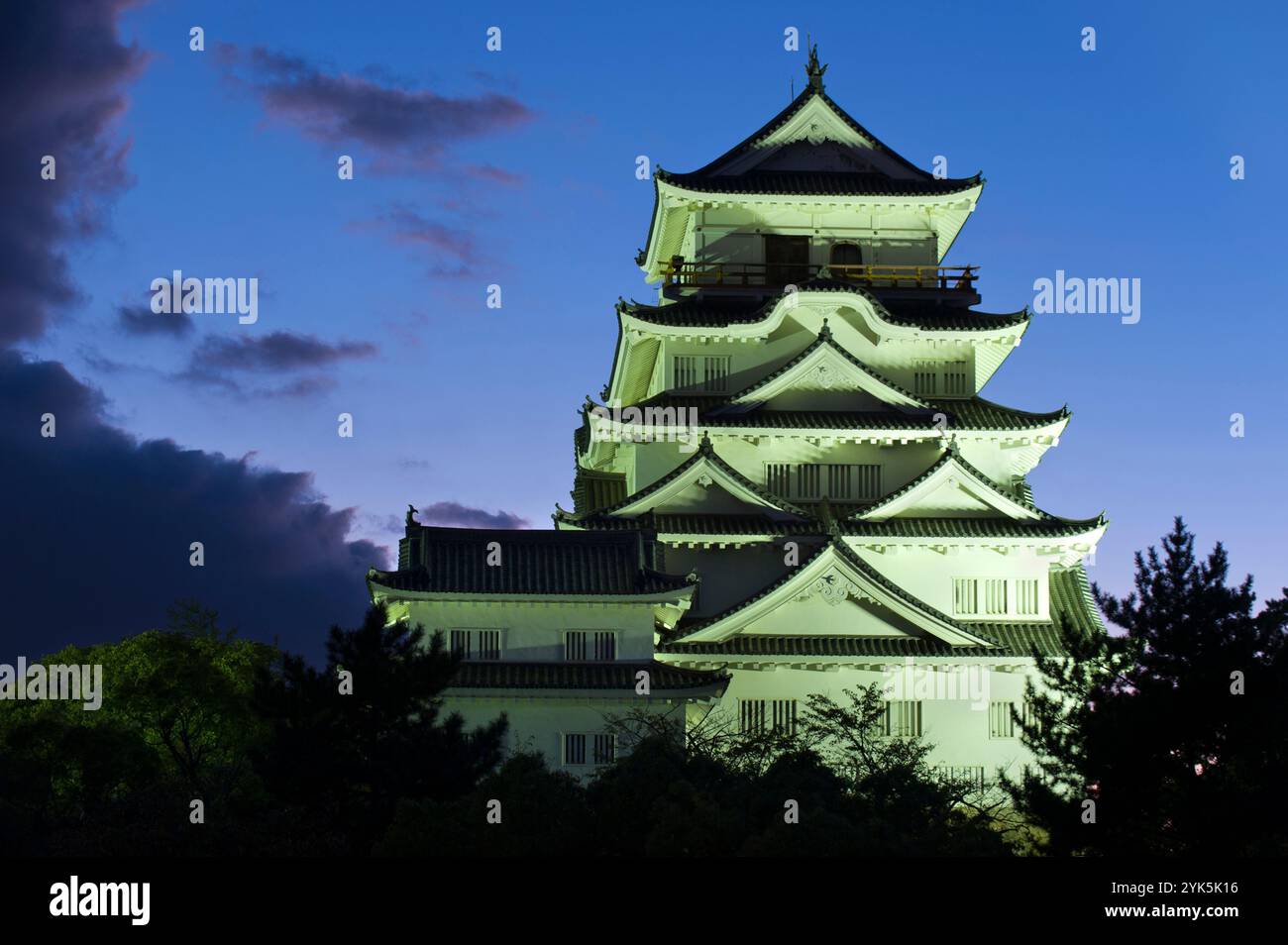 Fukuyama Castle, AKA Hisamatsu Castle or Iyo Castle, located in Fukuyama, Hiroshima Prefecture ...
