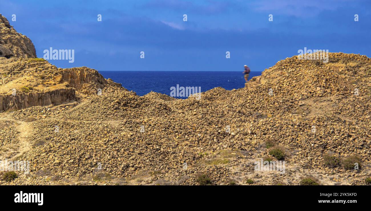 Columnar Jointing Structures Of Punta Baja, Lava Flows, Volcanic Rocks ...