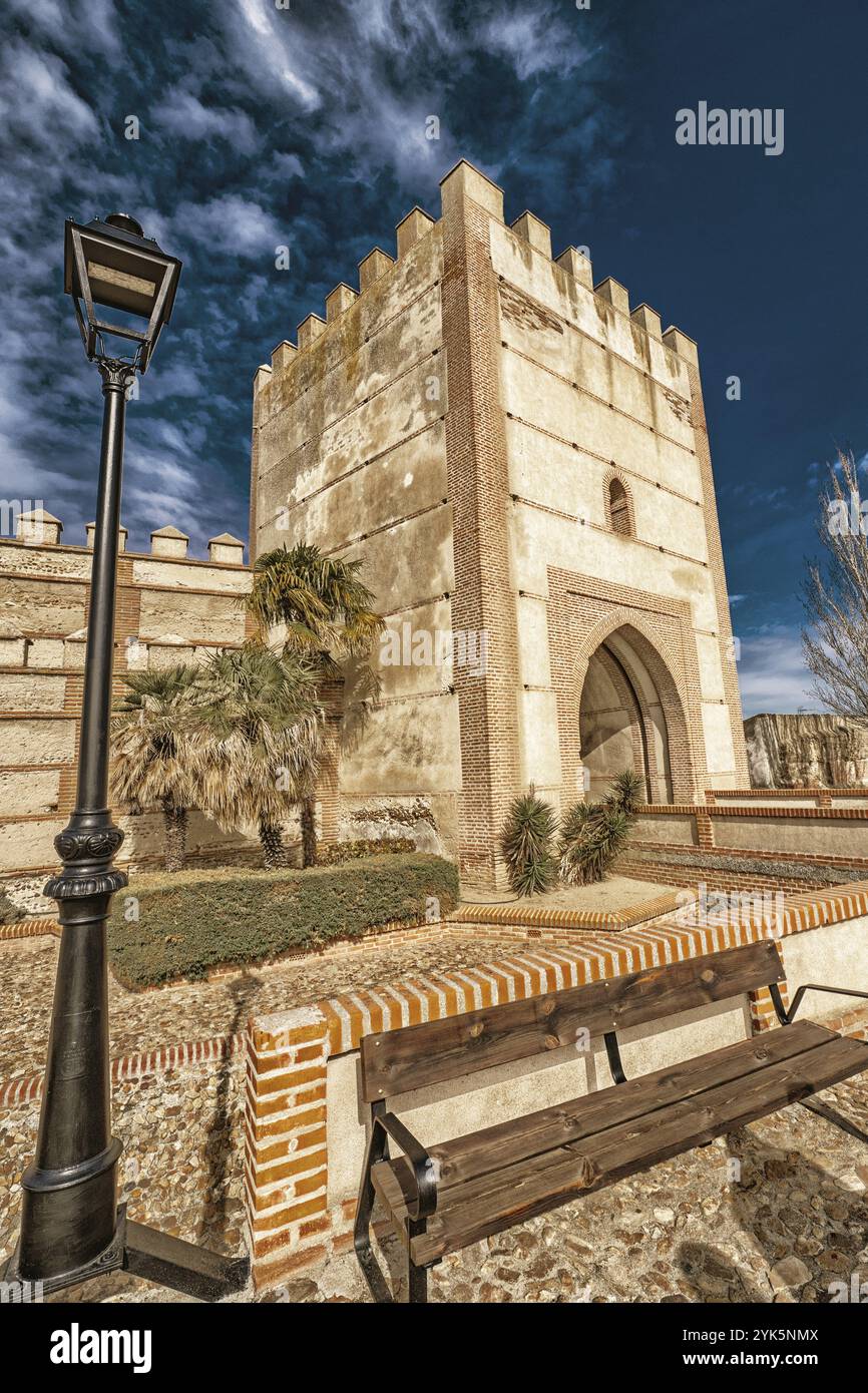 Arevalo Gate, City Wall and Towers, 13th Century Mudejar Style, Spanish ...