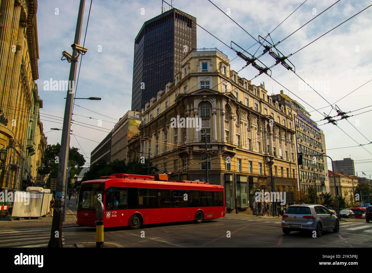 BELGRADE, SERBIA - AUGUST 18. 2024: Centre of the city of Belgrade ...