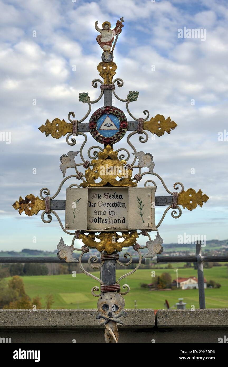 Wrought-iron burial cross at St George and Florian, a listed Catholic ...