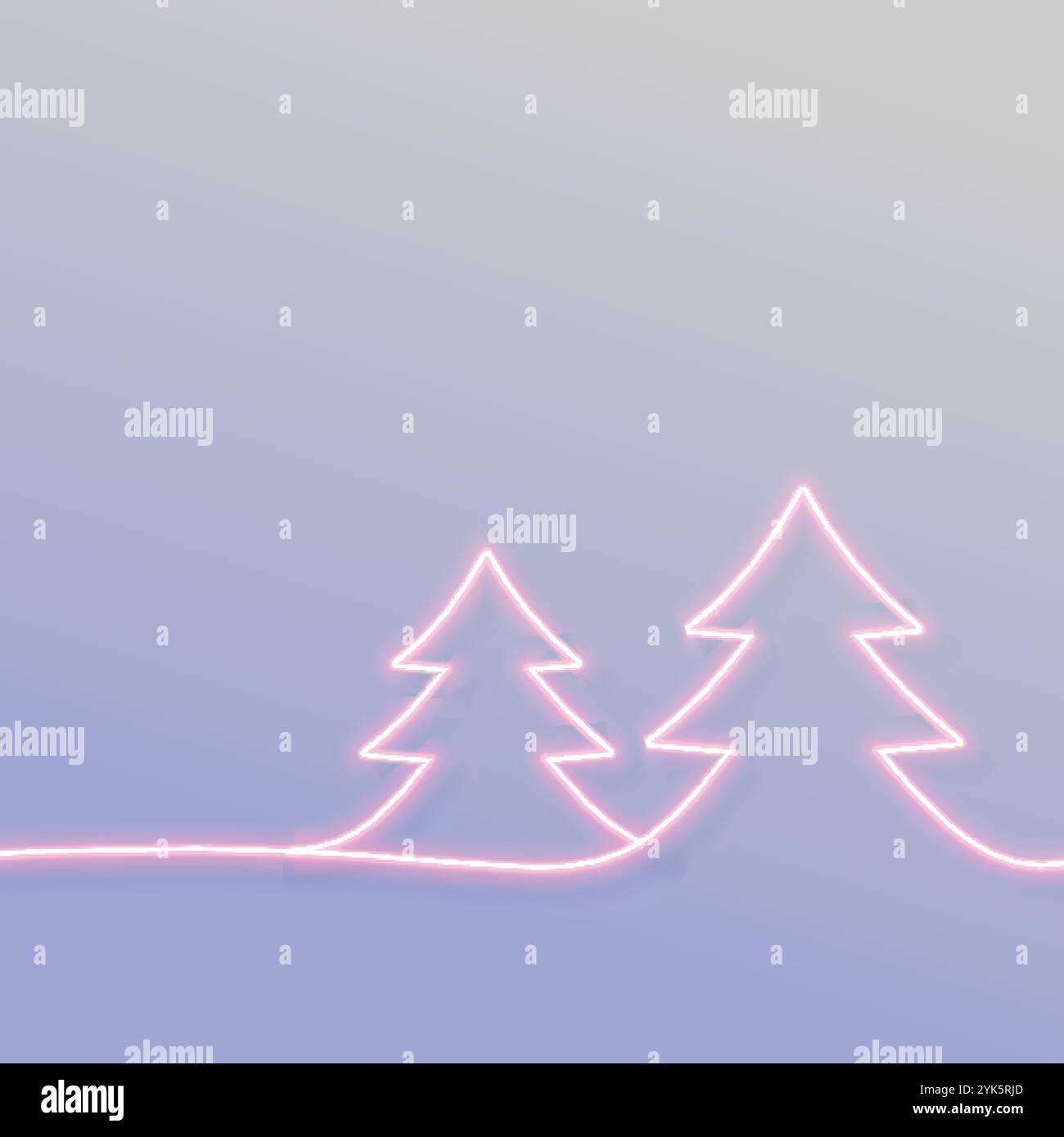 minimal neon chritmas tree with text space Stock Vector Image & Art - Alamy
