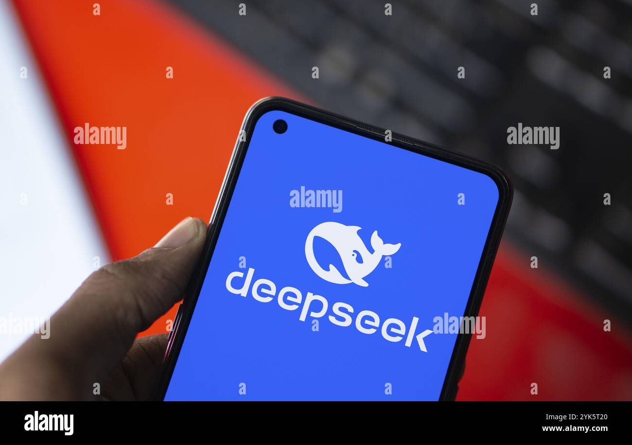 Deepseek Ai logo is displayed on smartphone Stock Photo - Alamy