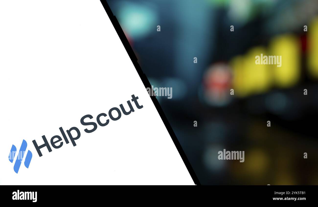 Help Scout logo is displayed on smartphone. Help Scout PBC is a global ...