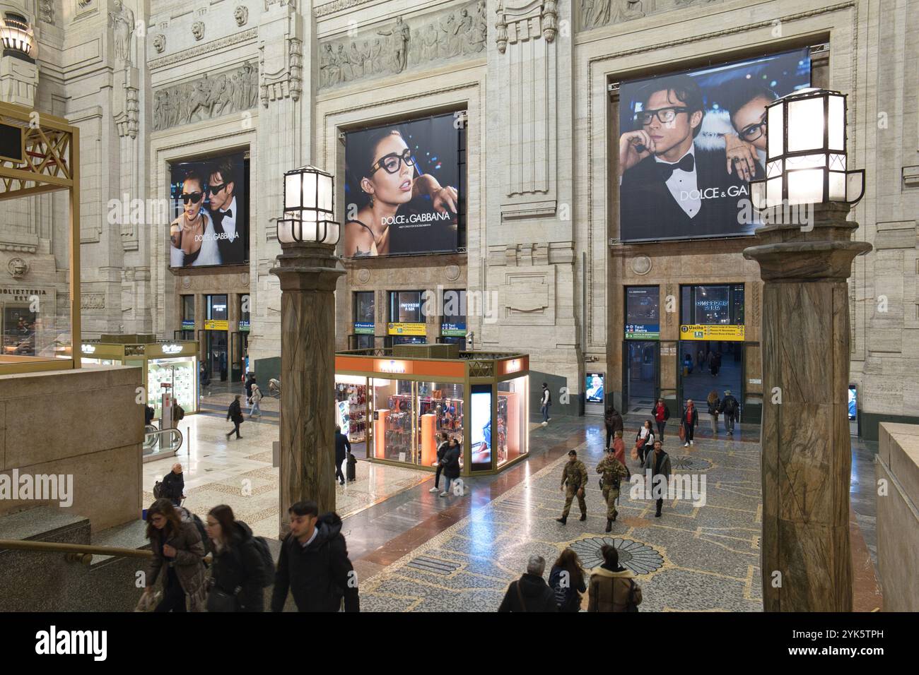 Dolce & Gabbana advertising billboard in the central station of Milano, ITALY Stock Photo - Alamy
