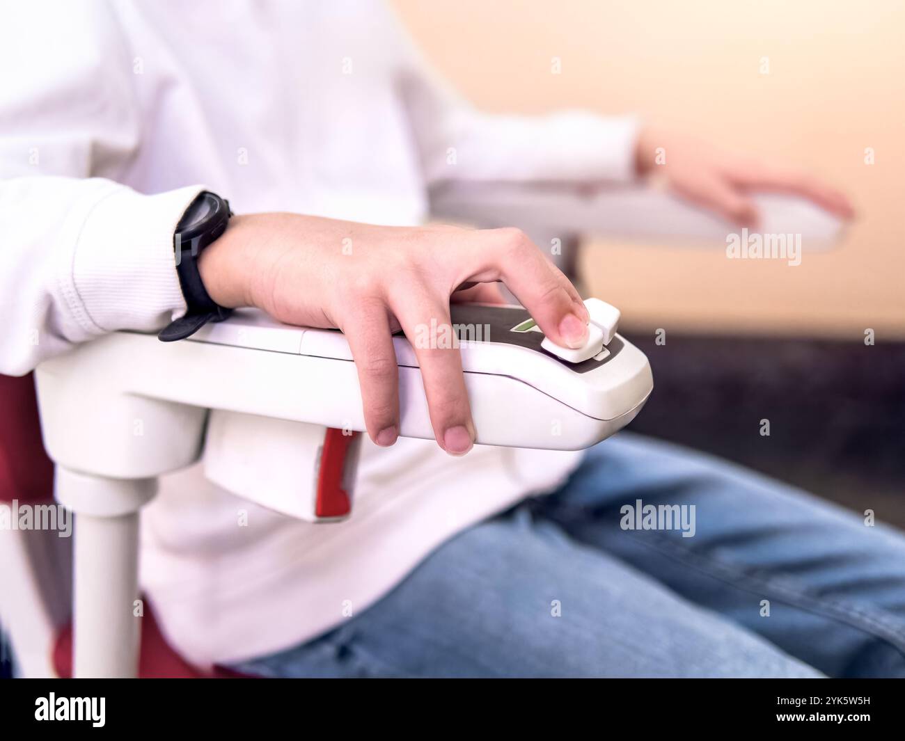 Using mobility aids hi-res stock photography and images - Alamy