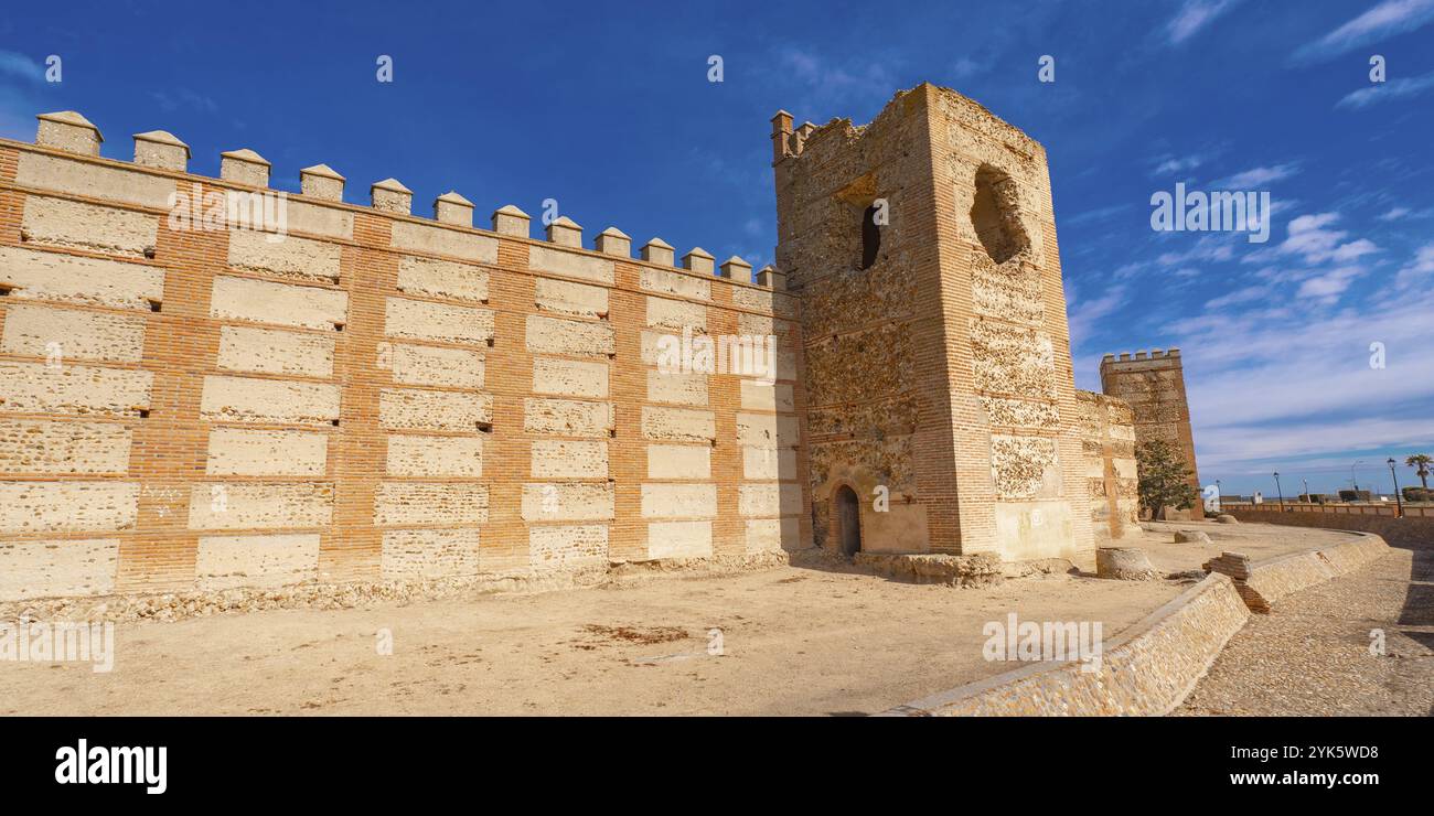 City Wall and Towers, 13th Century Mudejar Style, Spanish National ...