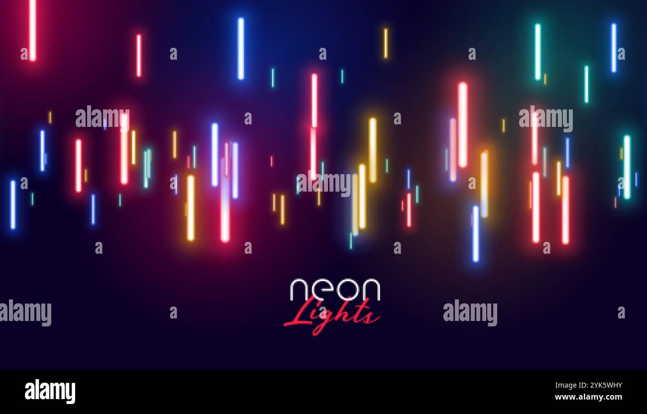 Neon dance lights Stock Vector Images - Alamy