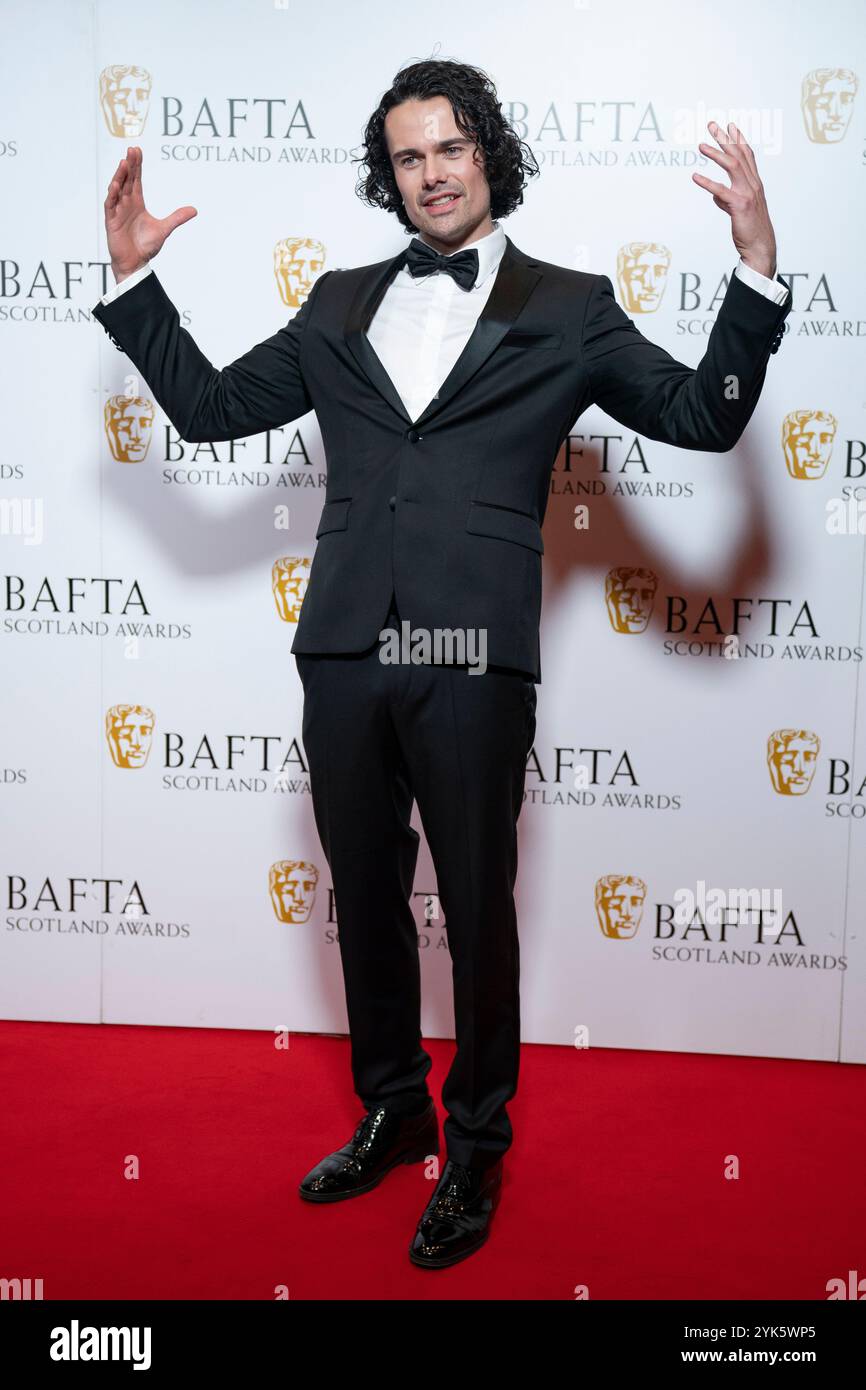 Jamie Roy arriving at the BAFTA Scotland Awards at DoubleTree by Hilton ...