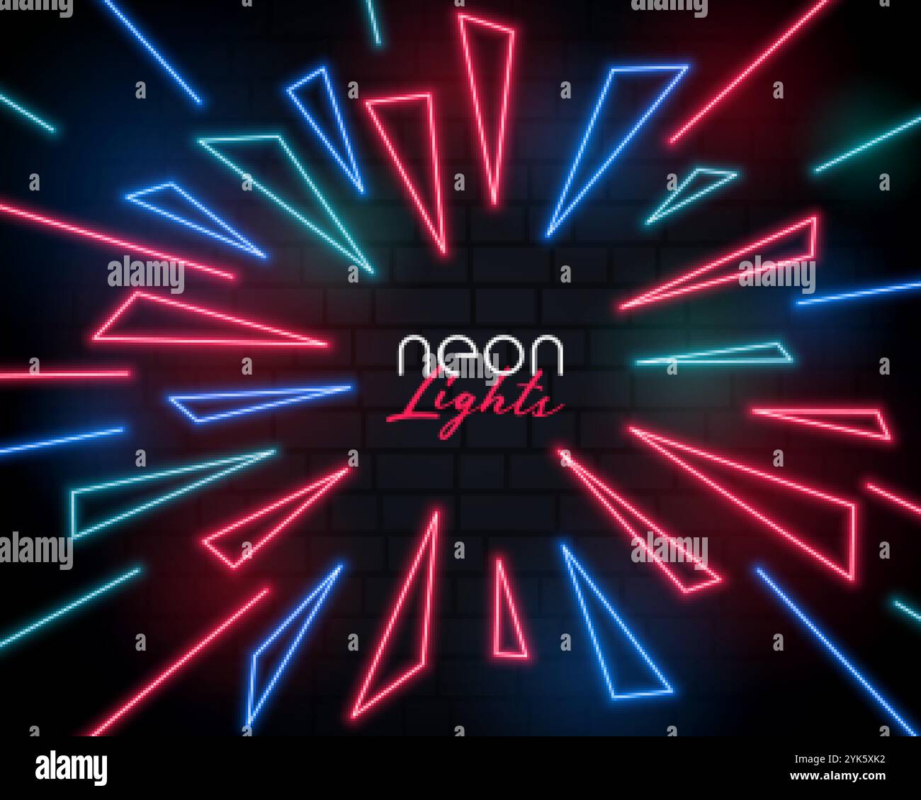 Neon burst Stock Vector Images - Alamy