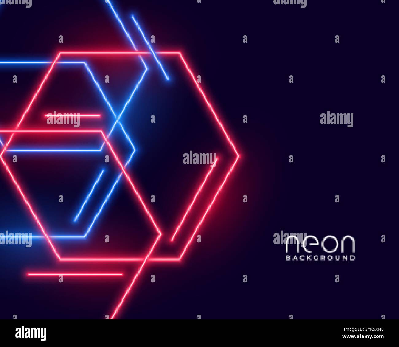 Blue hexagon shape in Stock Vector Images - Alamy