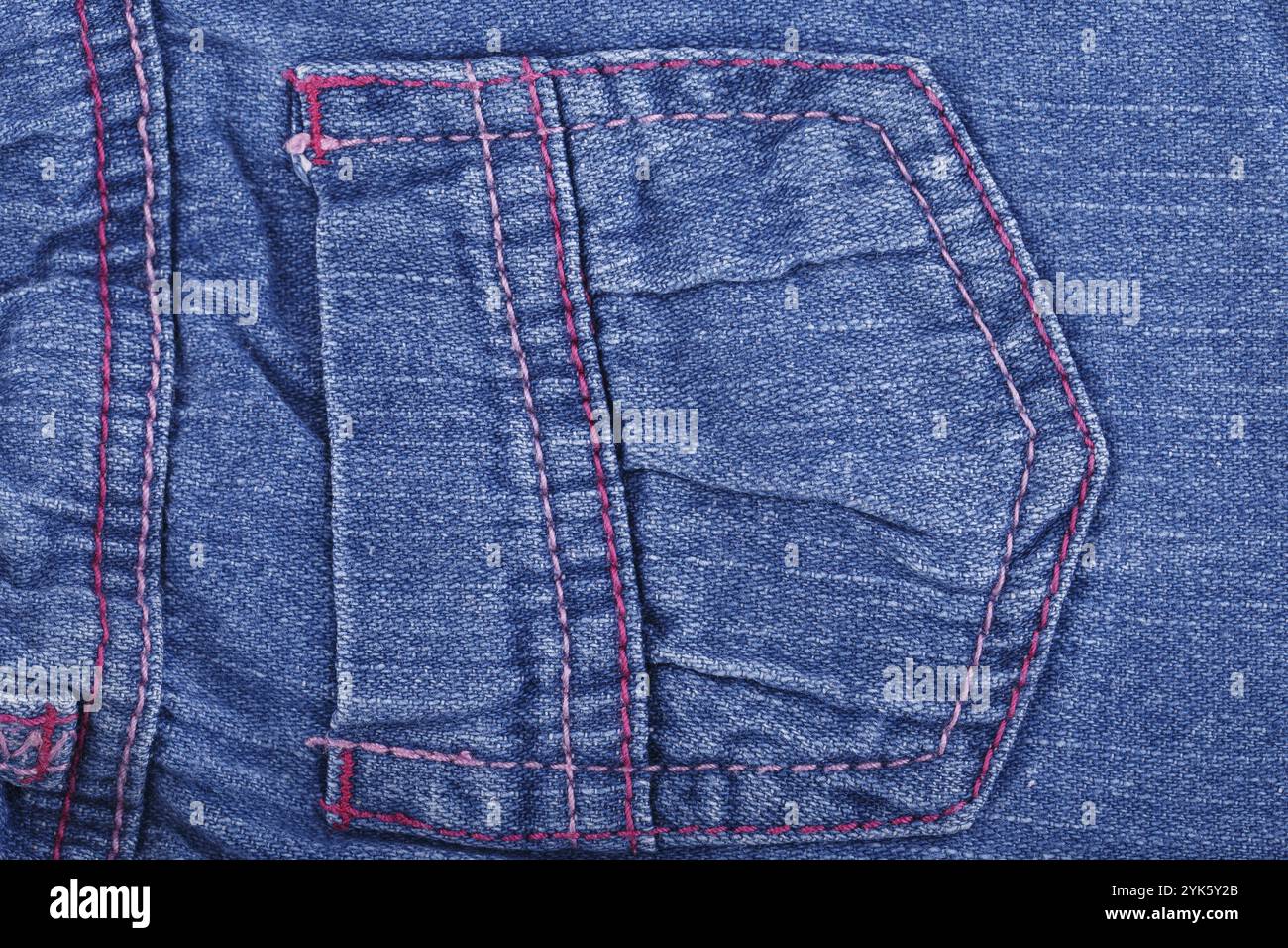 Close-up denium blue jean pocket Stock Photo - Alamy