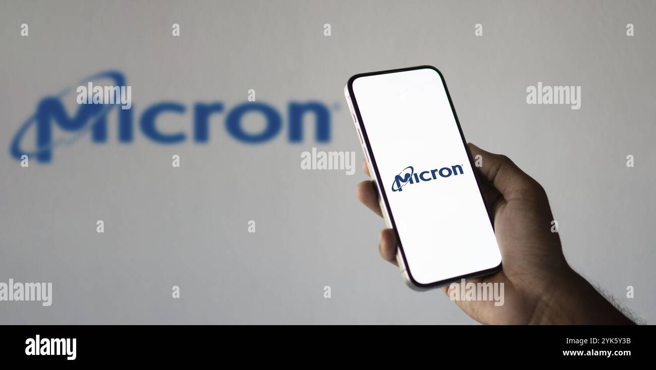 Micron logo hi-res stock photography and images - Alamy