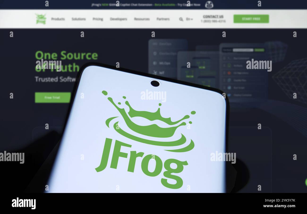 Jfrog logo hi-res stock photography and images - Alamy