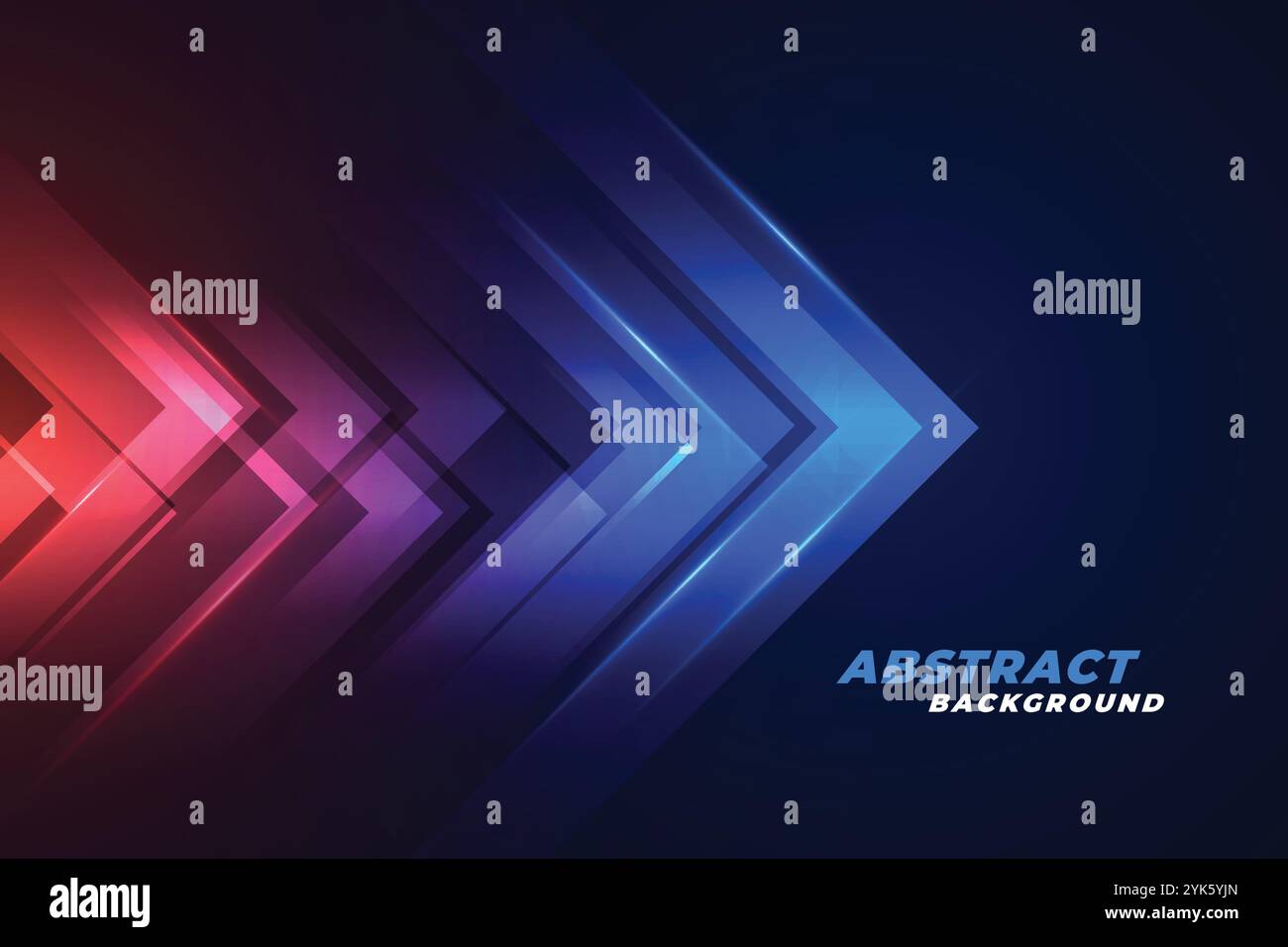 Glowing neon blue arrows lines hi-res stock photography and images - Alamy