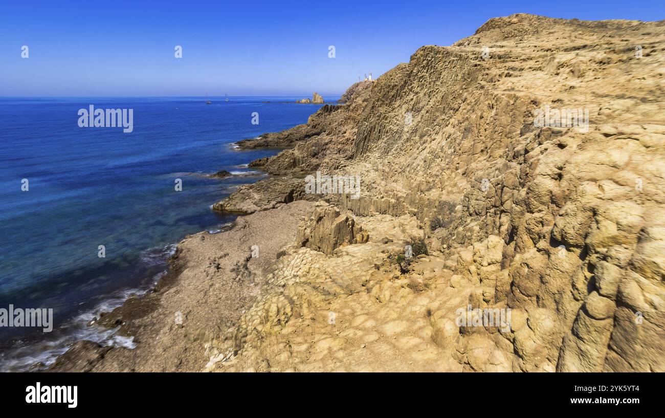 Columnar Jointing Structures Of Punta Baja, Lava Flows, Volcanic Rocks ...