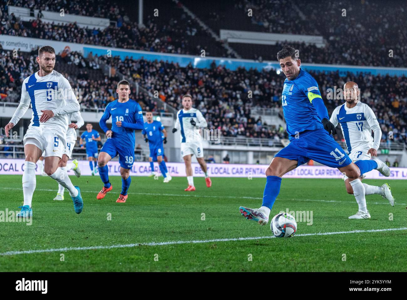 Helsinki, Finland. 17th Nov 2024. Tasos Bakasetas of Greece during the ...