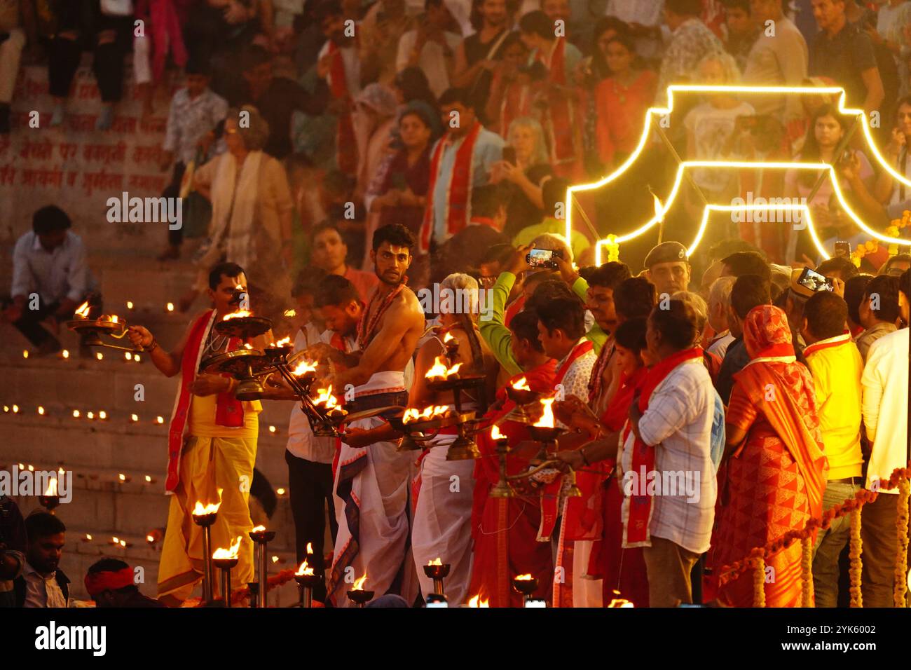 Pushkar, India. 15th Nov, 2024. An illuminated view of Holy Lake of ...